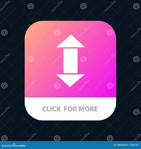 arrow arrows up down mobile app button android and ios glyph
