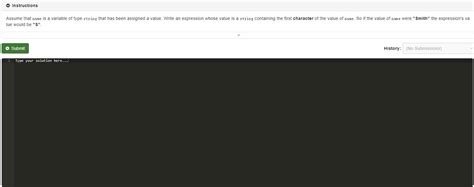 Solved Instructions Assume That Name Is A Variable Of Type