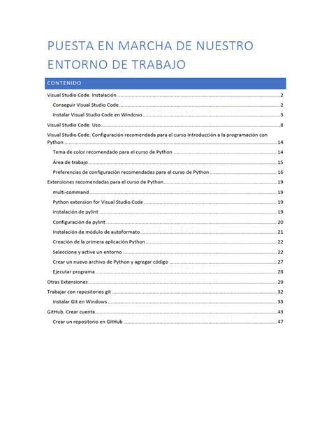 Vscgithubextensionespython Pdf Python Lenguaje De Programación