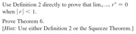 solved use definition 2 directly to prove that lim n rarr