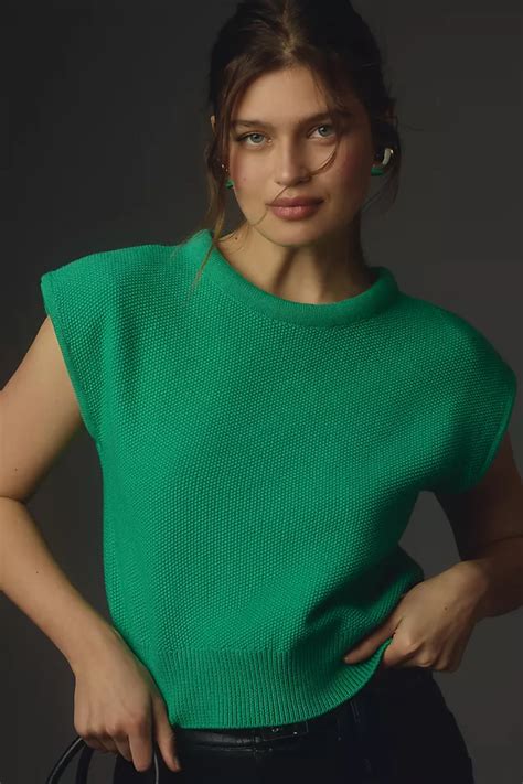Equipment Jamina Crochet Sweater Muscle Tank Anthropologie