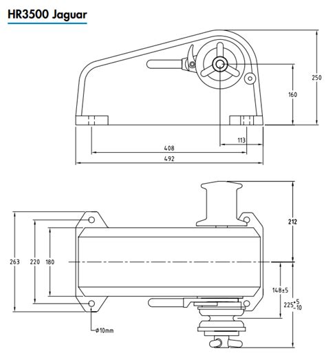Muir Hr3500 Jaguar Horizontal Windlasses Bme Barrenjoey Marine
