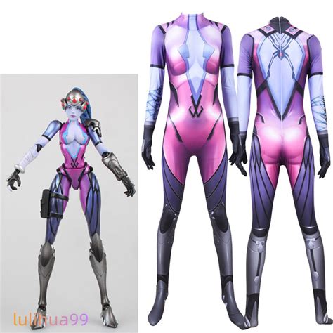 Ow Widowmaker Costume Game Overwatch Cosplay Jumpsuit Halloween Zentai