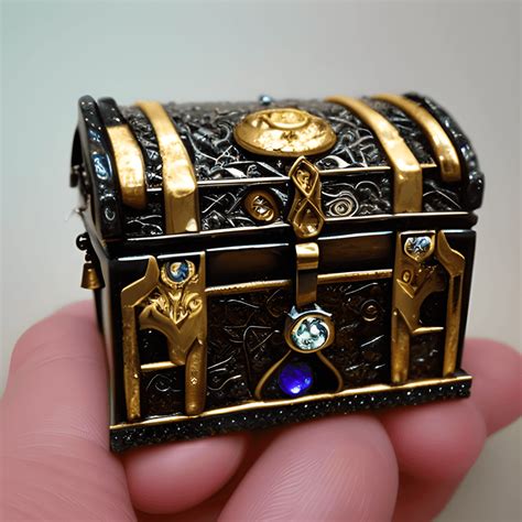 Kawaii Chibi Crystal Treasure Chest · Creative Fabrica
