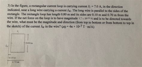 Solved In The Figure A Rectangular Current Loop Is Chegg