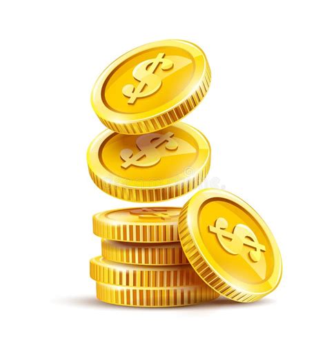 金币现钞堆积美元硬币 向量例证 插画 包括有 下降 重婚 横幅提供资金的 财务 金子 班卓琵琶 250332662