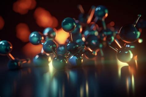 Premium Ai Image Colorful 3d Illustration Depicting Molecular Level