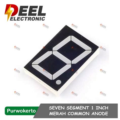 Jual Seven Segment 1 Inch Red Common Anode Merah 7 Segment 1 Digit