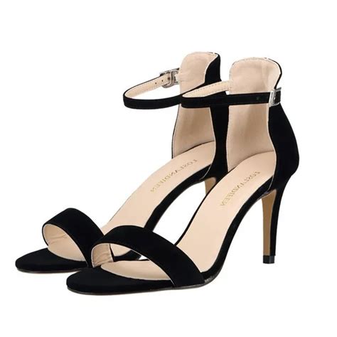 여성 샌들 새로운 패션 여름 신발 여성 하이힐 샌들 숙녀 신발 큰 크기 NLK A 하이힐 AliExpress