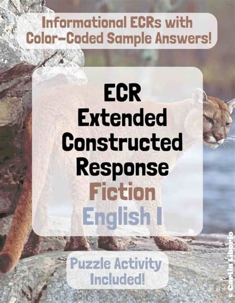 Ecr English I Extended Constructed Response Informational Fiction Cougar