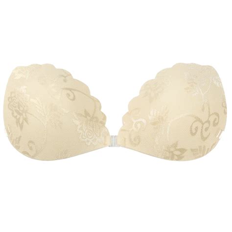Fsqjgq Backless Strapless Push Up Bras For Women Adhesive Wireless