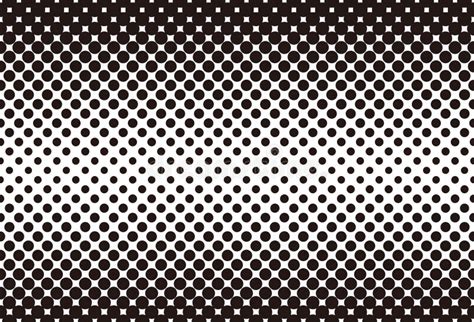 Horizontally Repeatable Seamless Rectangle Black And White Halftone Gradation Background Stock