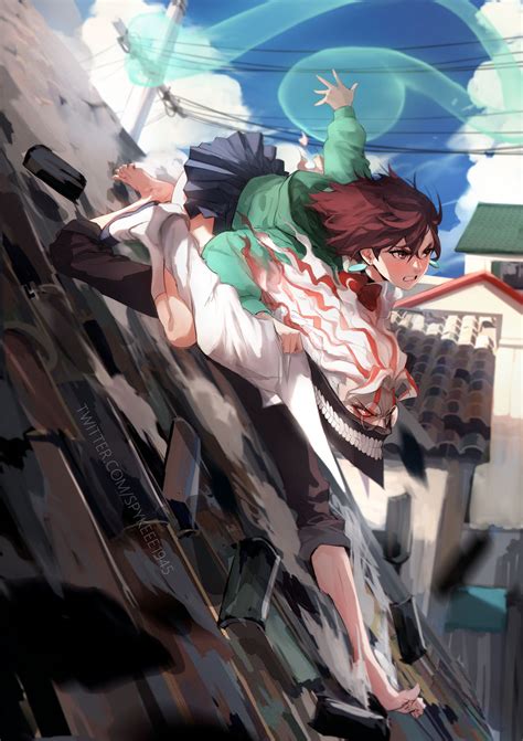 Ayase Momo And Takakura Ken Dandadan Drawn By Spykeee Danbooru