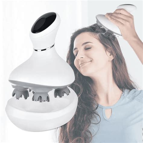Febfoxs Scalp Massagerelectric Head Massager For Hair Growthportable Hair Massager With 84