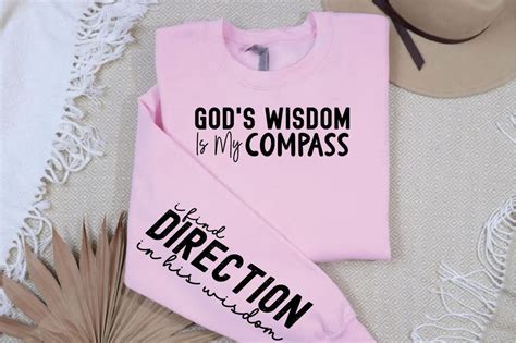 Gods Wisdom Is My Compass Sleeve Svg So Fontsy
