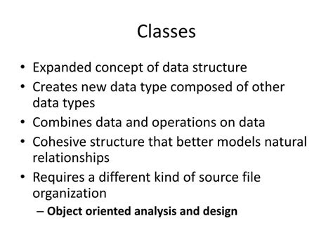 Ppt Week Classes Constructors Destructors New Operator Operator