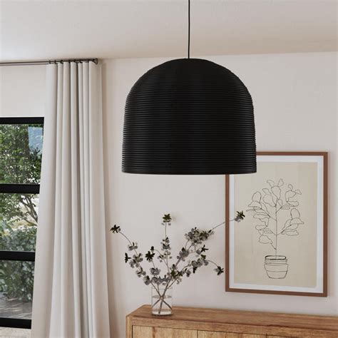 java rattan dome pendant light east at main