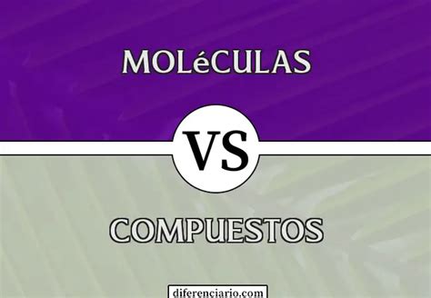 Diferencia Entre Mol Culas Y Compuestos