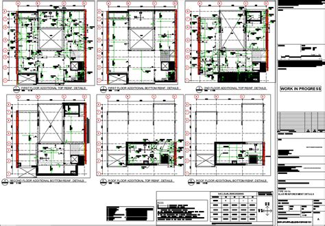 Autocad Residential Slab Reinforcement Dwg File