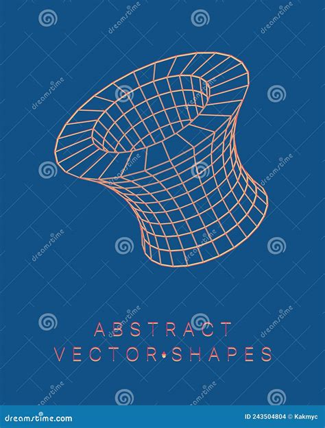 Geometric Shape For Design 3d Technology Style Stock Illustration Illustration Of Digital
