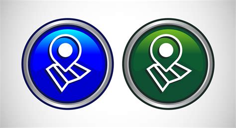 Map Pointer Location Icon Button Set Design Illustration 46700216