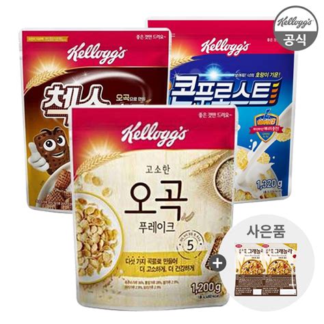 켈로그 오곡 후레이크 1200g콘푸로스트230g현미그래놀라 30g2 외 7종 티몬