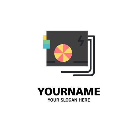 Ac Computer Part Power Supply Business Logo Template Flat Color 19126405 Vector Art At Vecteezy