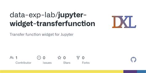 Github Data Exp Labjupyter Widget Transferfunction Transfer