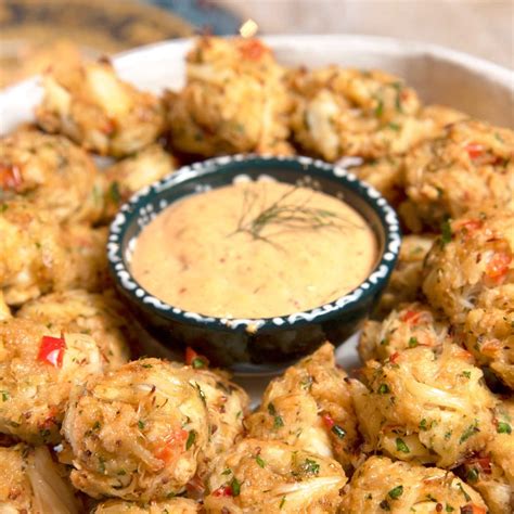 Marys Baked Crab Cake Bites Recipe With Homemade Remoulade Sauce
