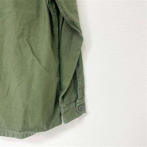 Other Vintage Vietnam Era Mens Us Army Military Fatigue Shirt Od Grailed