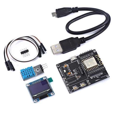 Esp8266 Iot Development Board Dht11 Humidity Sensor 096 Oled Display Sdk Programming Esp 12f