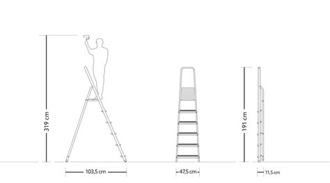 Drabina Aluminiowa 6 Stopniowa Solidna i Wytrzymała 125kg