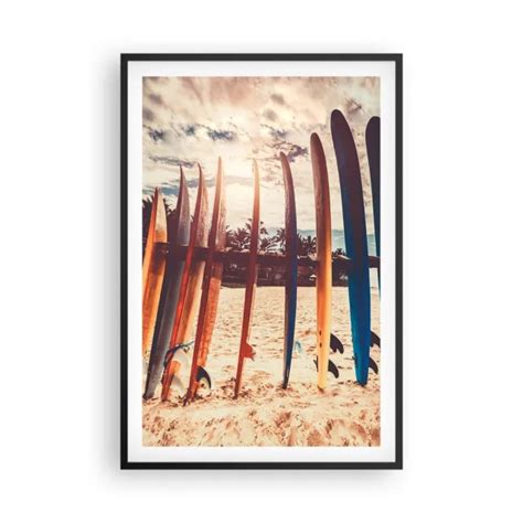 AFFICHE POSTER 61X91CM Tableaux Image Photo Surf Plage Planche Wall Art