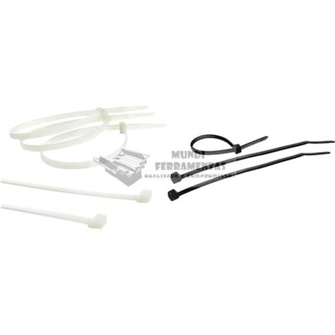 400 Abraçadeira Branca E Preta Enforca Gato Nylon 2 5x100mm Shopee Brasil