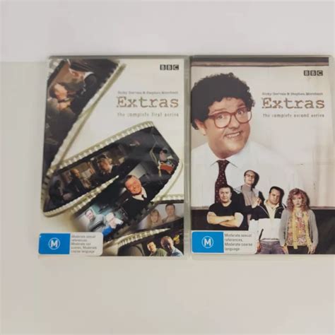Extras The Complete Series Season 1 2 Dvd Tv Series Show Pal Region 4 £