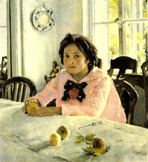 Художник Валентин Серов Картина Девочка с персиками 1887