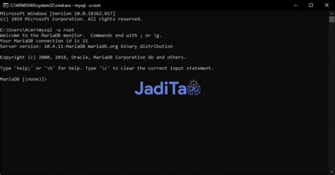 Cara Menjalankan Mysql Di Command Prompt
