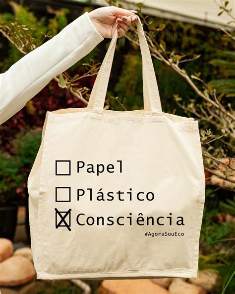 Comprar Sacola Ecobag Grande 100 Algodão Cru R 33 90 Agora Sou ECO