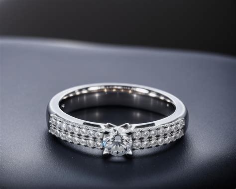 Premium Photo Luxury Expensive Silver Wedding Ring Jewelry With Diamonds