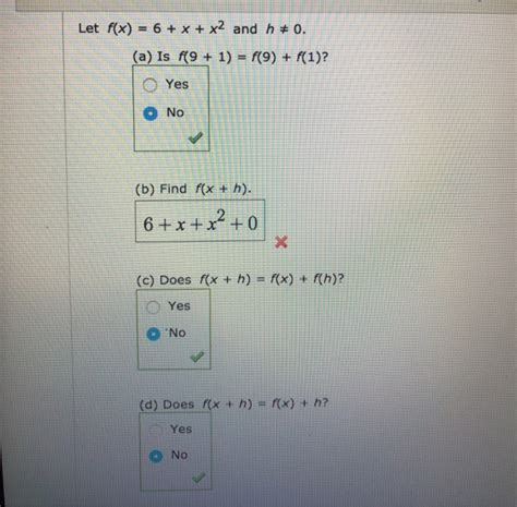 Solved Let F X 6 X X2 And H 0 A Is F 9 1 Chegg