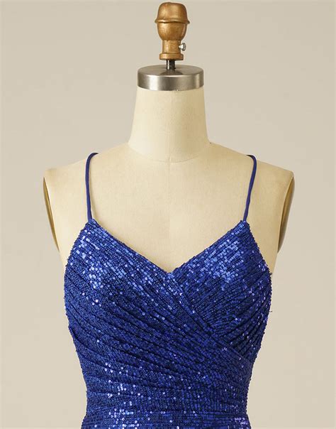 Mini Sequin Lace Up Tight Homecoming Dress Kissprom