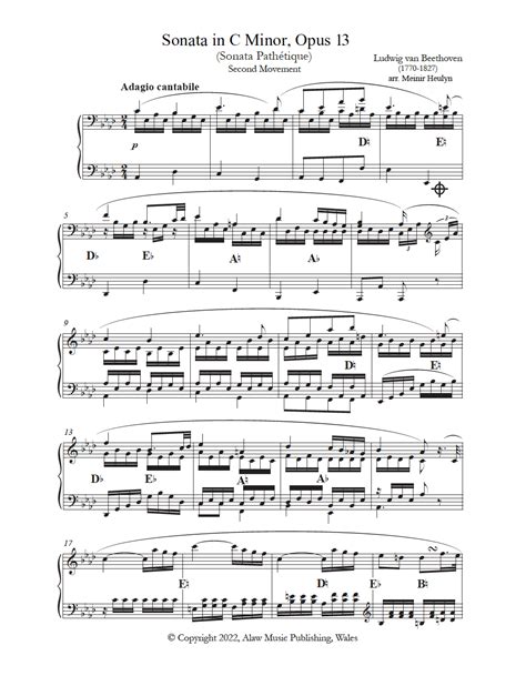 Sonata In C Minor Opus 13 Sonata Pathetique Harp Column Music