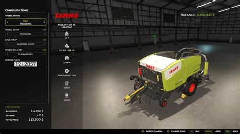CLAAS ROLLANT 455 UNIWRAP Speedy V1 1 0 0 Mod Landwirtschafts Simulator 25 Mods LS25 Mods