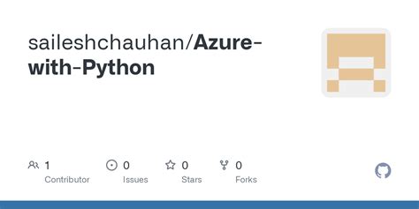 GitHub Saileshchauhan Azure With Python