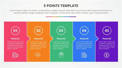 Premium Vector 5 Points Stage Template Infographic Concept For Slide