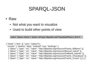Visualizing Web Data Query Results PPT