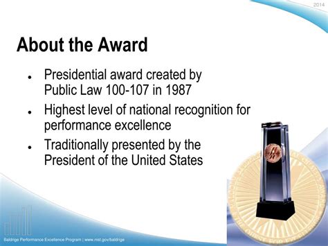 Ppt Baldrige Performance Excellence Program Nist Baldrige