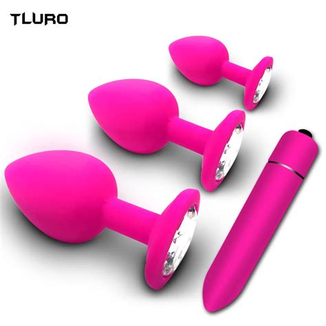 Anal Plug Butt Plug For Woman Men Soft Silicone 3 Different Size Sex