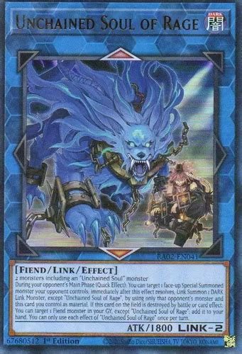 Unchained Soul Of Rage Carta Yugi Ra02 En041 Ultra Rare Mercadolibre