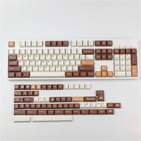 Gmk Tiramisu Keycap Set Cherry Profile Pbt Dye Sub Key Cap Nouvolo